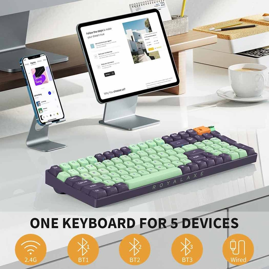 ROYAL AXE R100 KEYBOARD (TTC Gold Pink Switch V2) | Gear Studio | PC ...