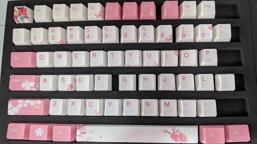 Keycaps Sakura Theme | Gear Studio | PC Gaming Accessories | Cambodia