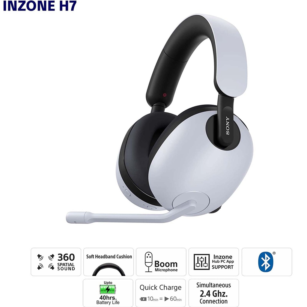 INZONE H7 Wireless Gaming Headset | Gear Studio | PC Gaming Accessories ...