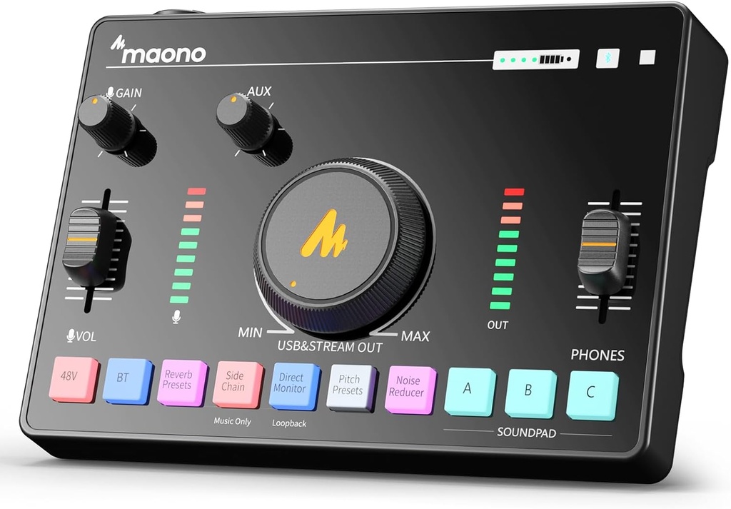 MAONO AMC2 NEO One-Stop Streaming Audio Mixer & Sound Card | Gear ...